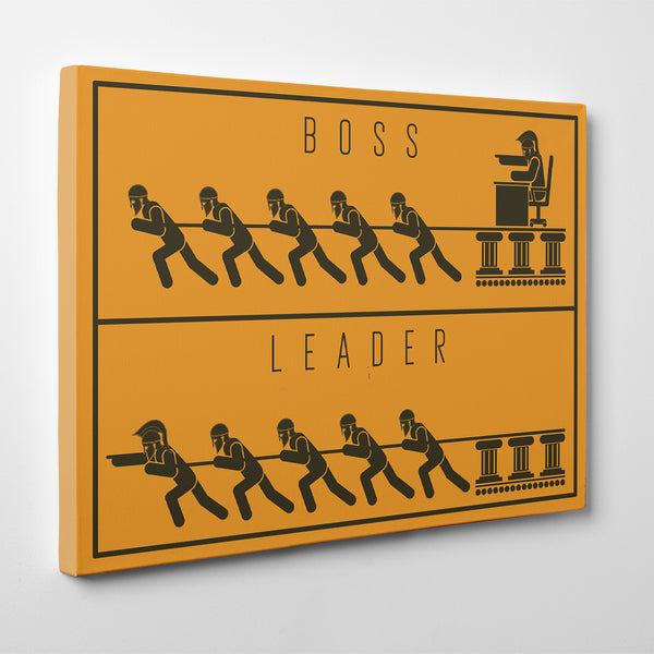 Boss Leader Canvas Print - Motivational, Inspirational Canvas Wall Art ...