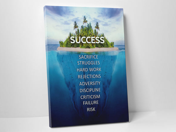 SUCCESS Canvas Print - Motivational, Inspirational Canvas Wall Art ...