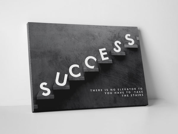 Success Canvas Wall Art - Stairs To Success for Huge Wall Space ...