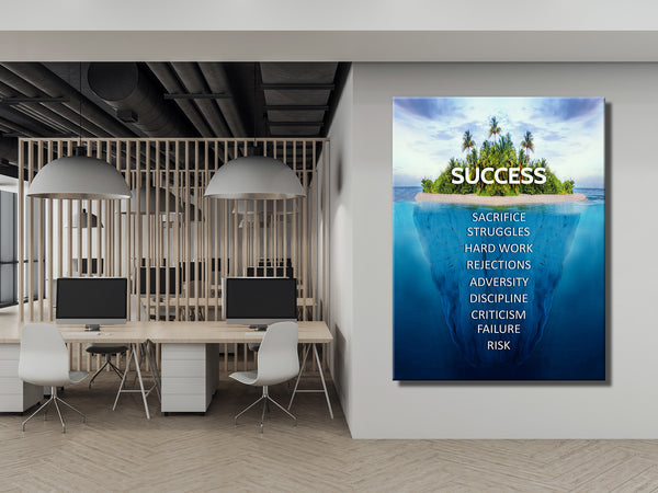 SUCCESS Canvas Print - Motivational, Inspirational Canvas Wall Art ...
