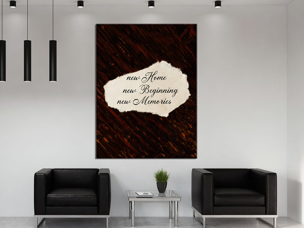 New Home New Beginning - Best Canvas Wall Art Prints Online ...