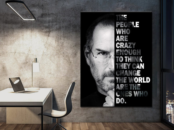 Crazy People Canvas Print - Motivational, Inspirational Canvas Wall Art ...