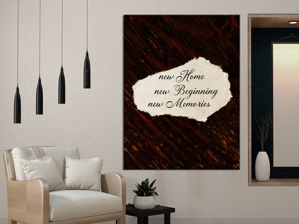 New Home New Beginning - Best Canvas Wall Art Prints Online ...