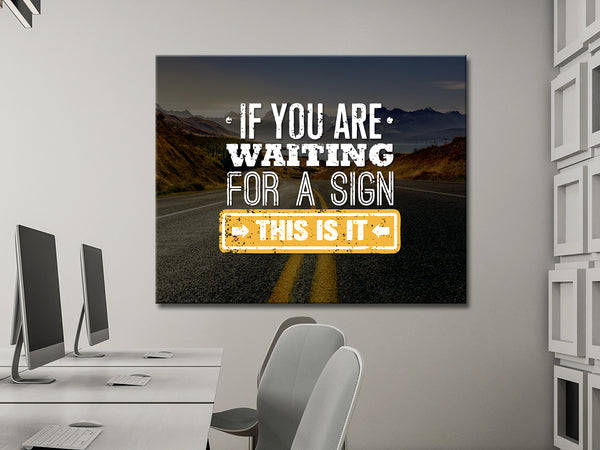 Waiting For Right Time Canvas Print - Motivational, Inspirational ...